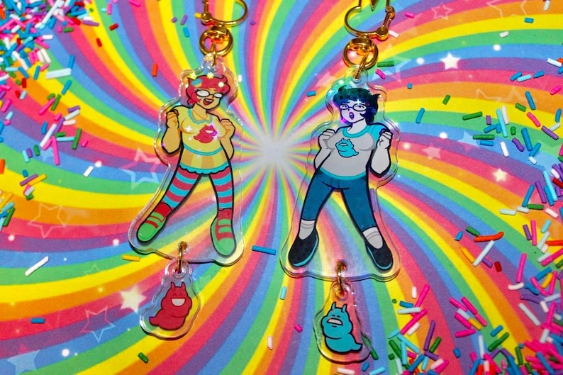 TRICKSTER KEYCHAINS - Jake and Jane - Etsy UK