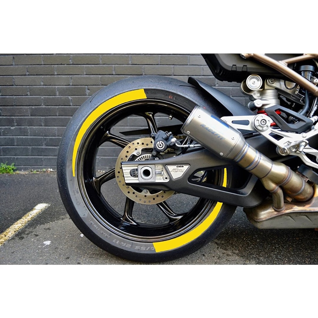 4-8pcs Motorcycle Tire Sidewall Flat Strip Tire Lettering Sticker Tire ...