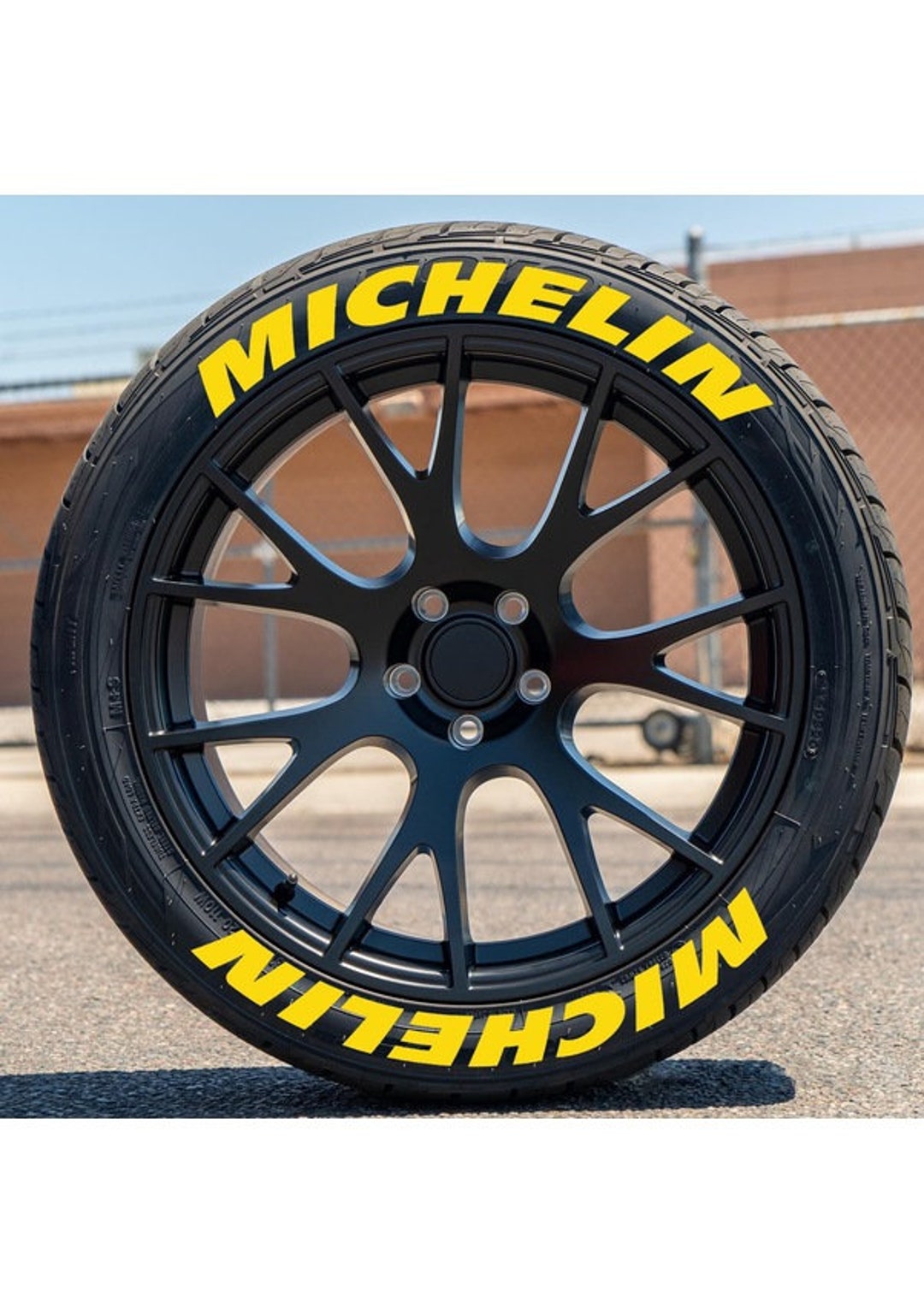8 PCS Michelin Tire Lettering Yellow Color 1st Class Quality Do Not ...