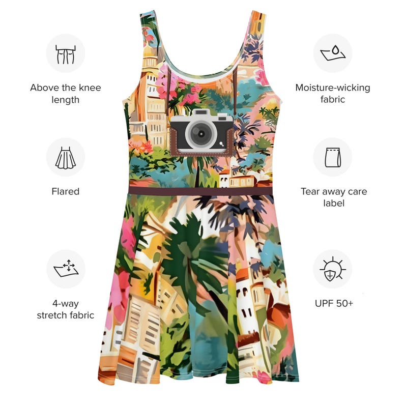 Puerto Rico DTMF BB Skater Dress | Camera Design | Concert Tours DTMF ...