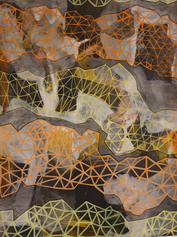 Paper Zig Zag Painting