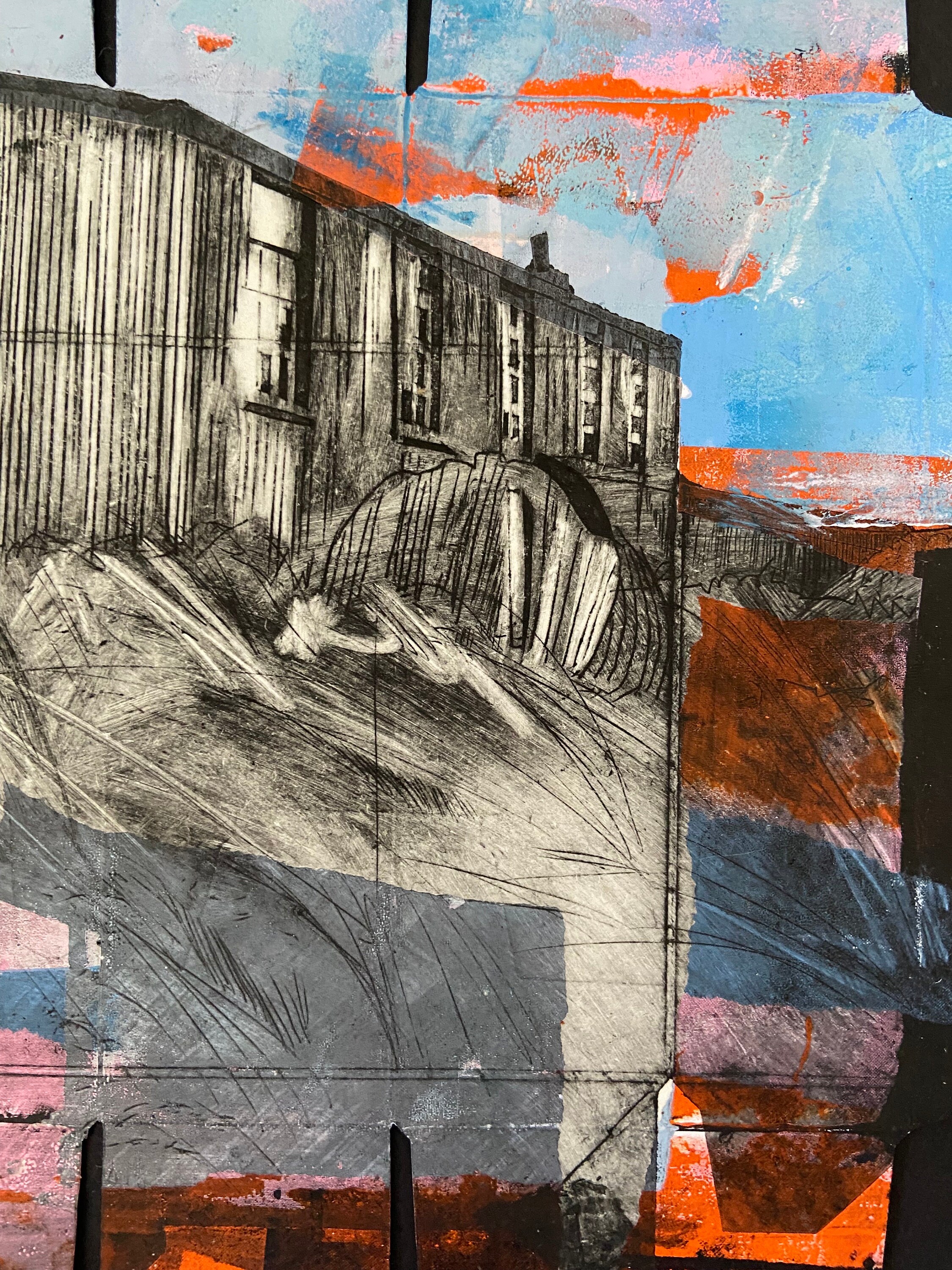 Original Intaglio and Screen Print on Recycled Cardboard Packaging. on ...