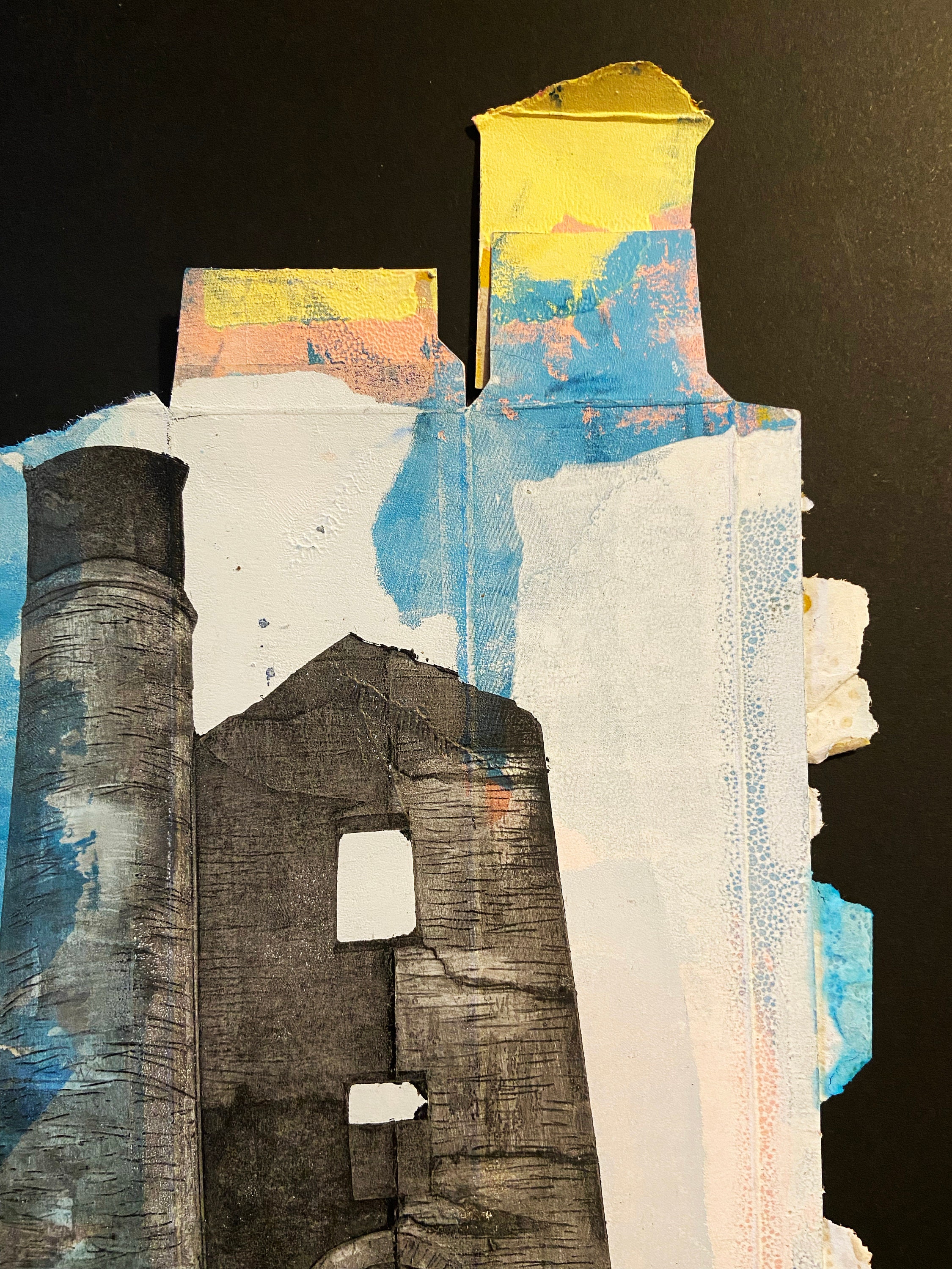 Original Intaglio and Screen Print on Recycled Cardboard Packaging. on ...