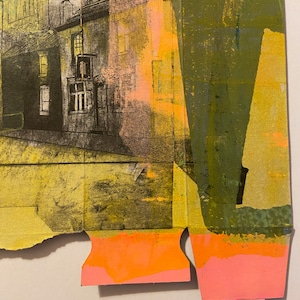 Original Intaglio and Screen Print on Recycled Cardboard Packaging. on ...