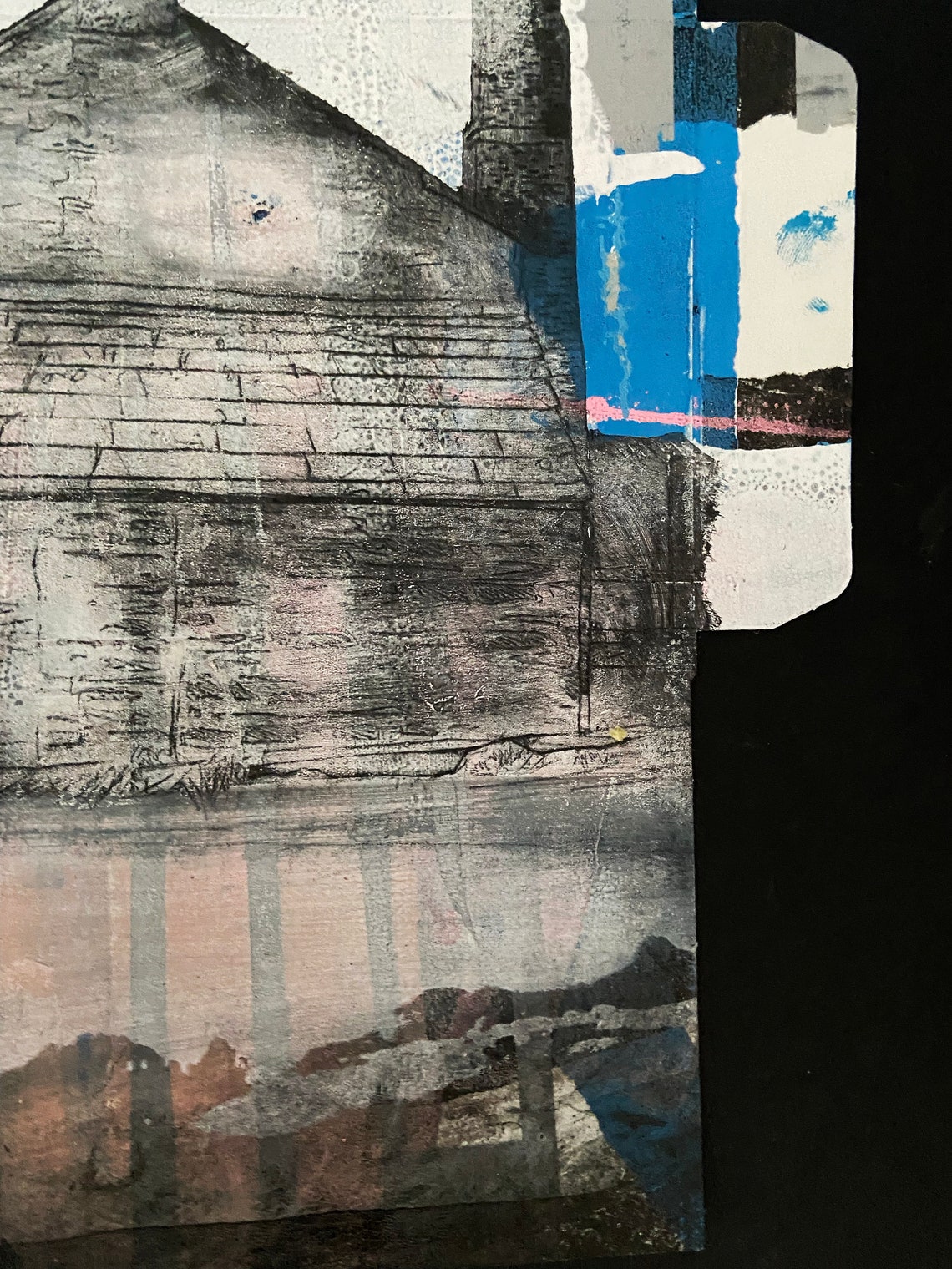 Original Intaglio and Screen Print on Recycled Cardboard Packaging. on ...