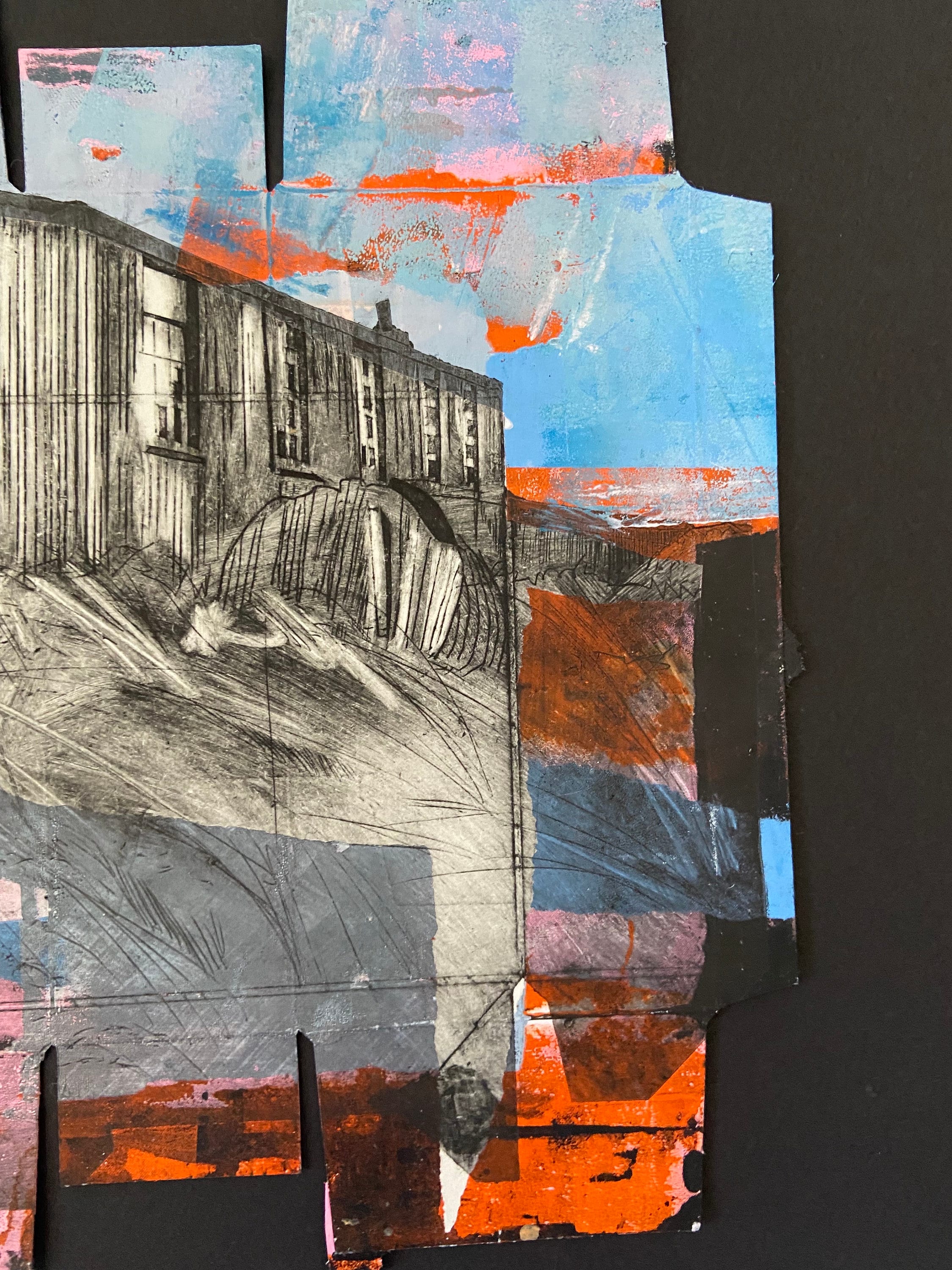 Original Intaglio and Screen Print on Recycled Cardboard Packaging. on ...