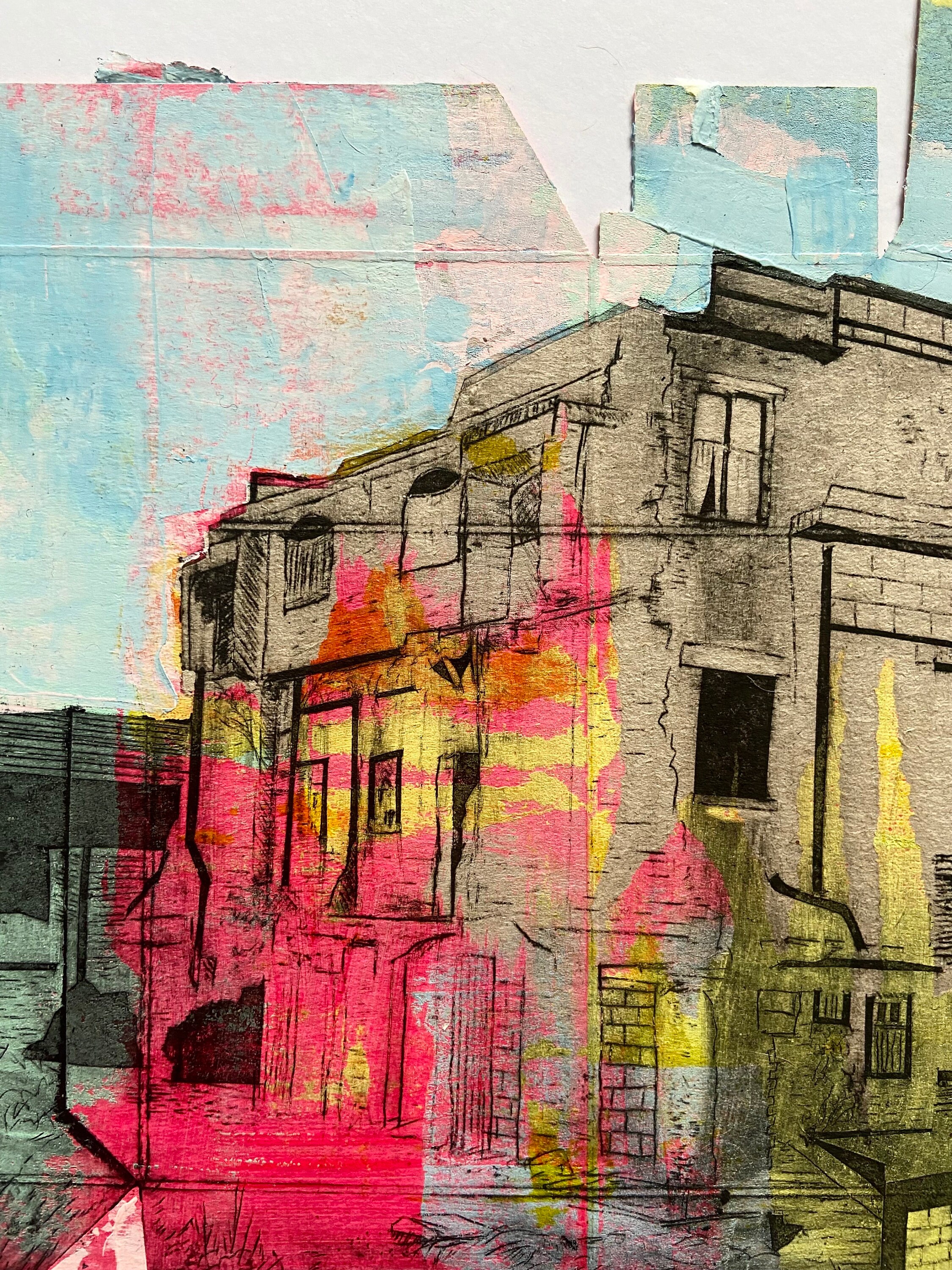 The Kingsway, B14. Original Intaglio and Screen Print on Recycled ...