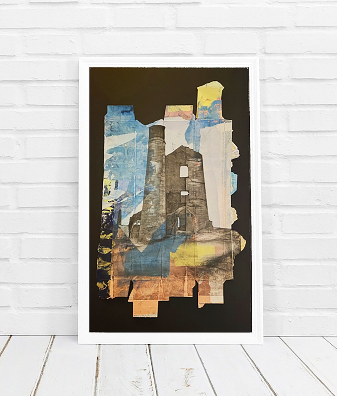 Original Intaglio and Screen Print on Recycled Cardboard Packaging. on ...