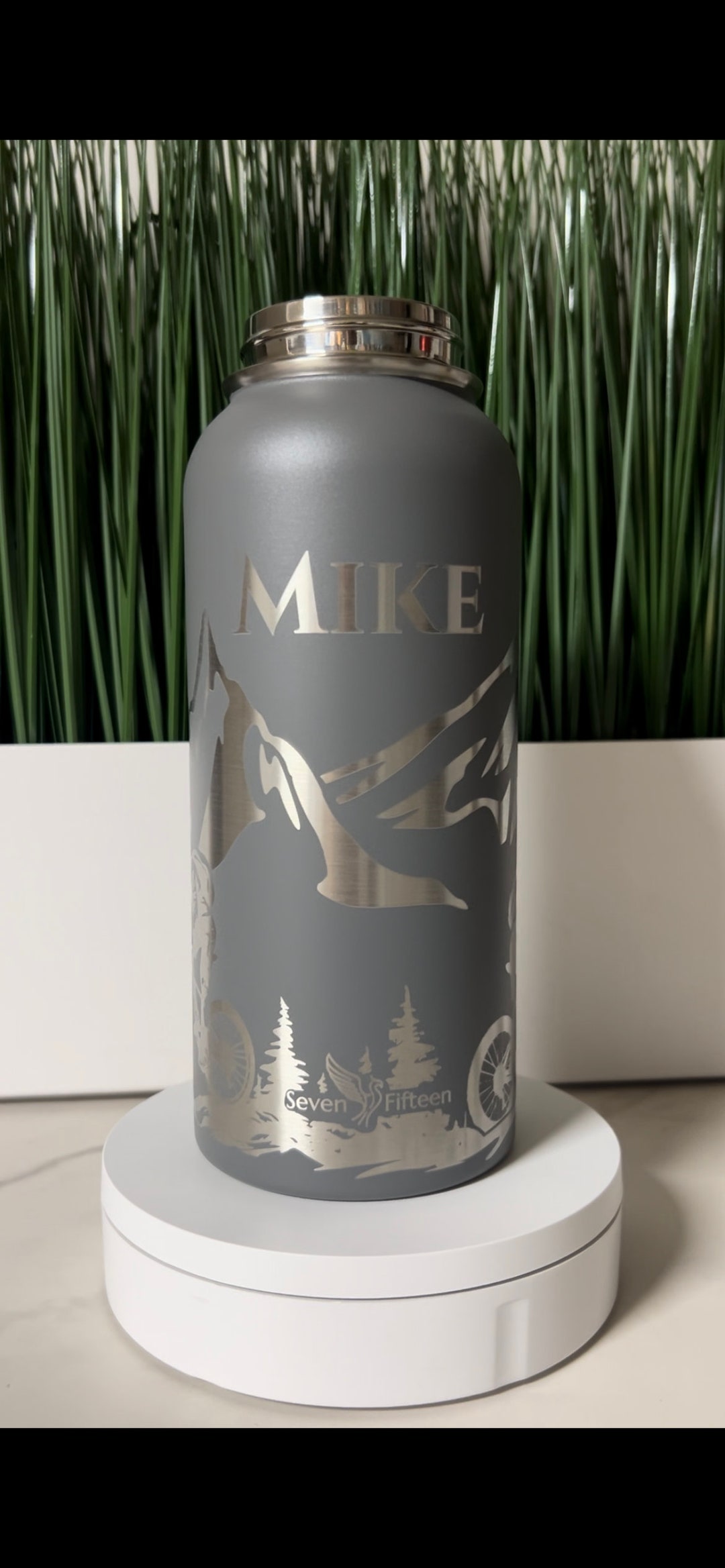 Water Bottle, 360 Degree Lasered 32oz Stainless Steel Water Bottle ...