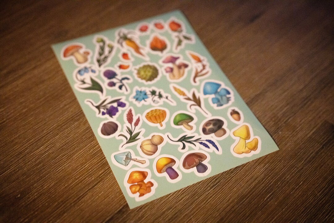 Floral Sticker Set - Zelda Botw Inspired - Etsy