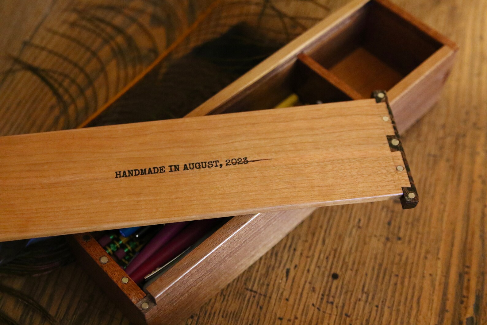 Custom Handcrafted Wooden Pencil Case - Etsy