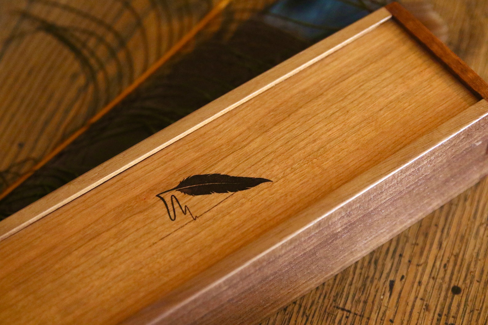 Custom Handcrafted Wooden Pencil Case - Etsy