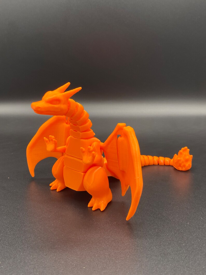 Articulating 3D Printed Charizard Pokemon - Etsy