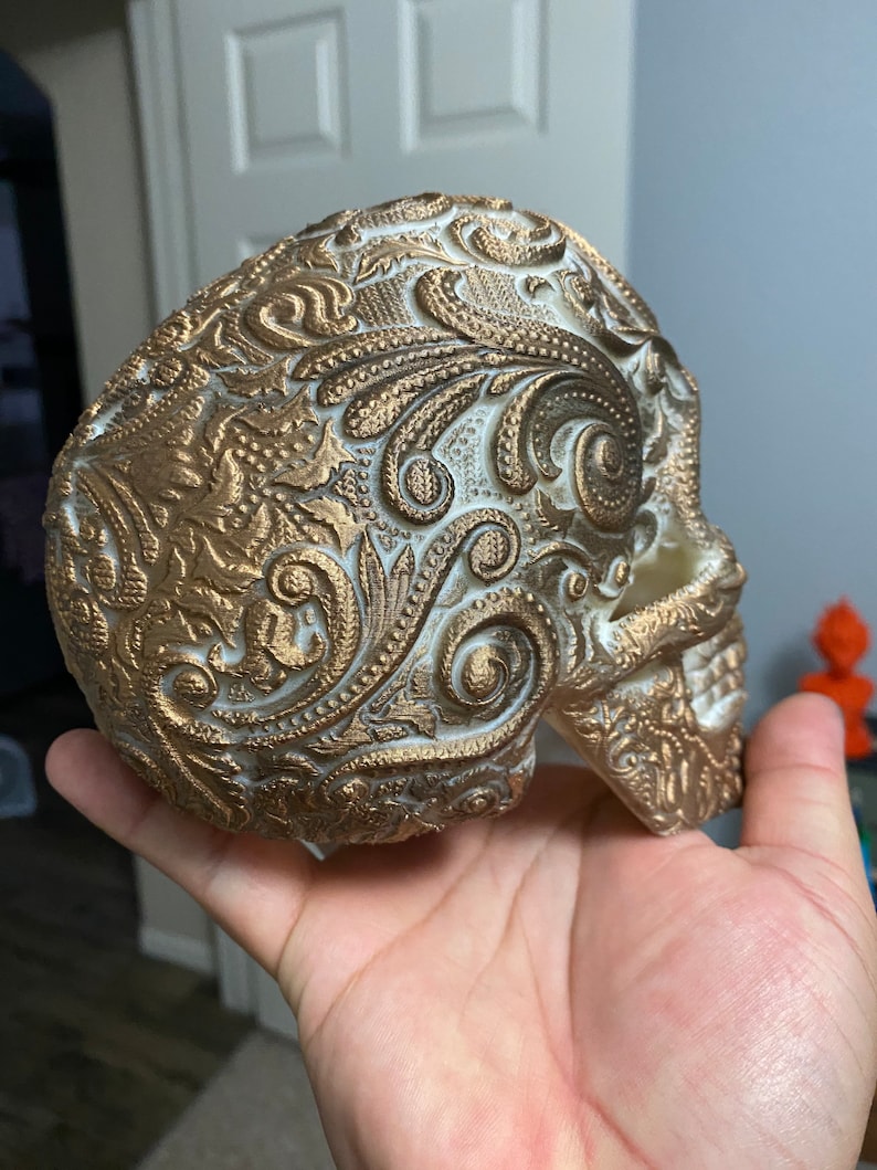 3D Printed Sugar Skull Prop - Etsy