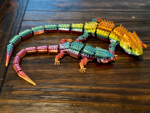 Articulating 3D Printed Crocodile Skink Lizard - Etsy Australia