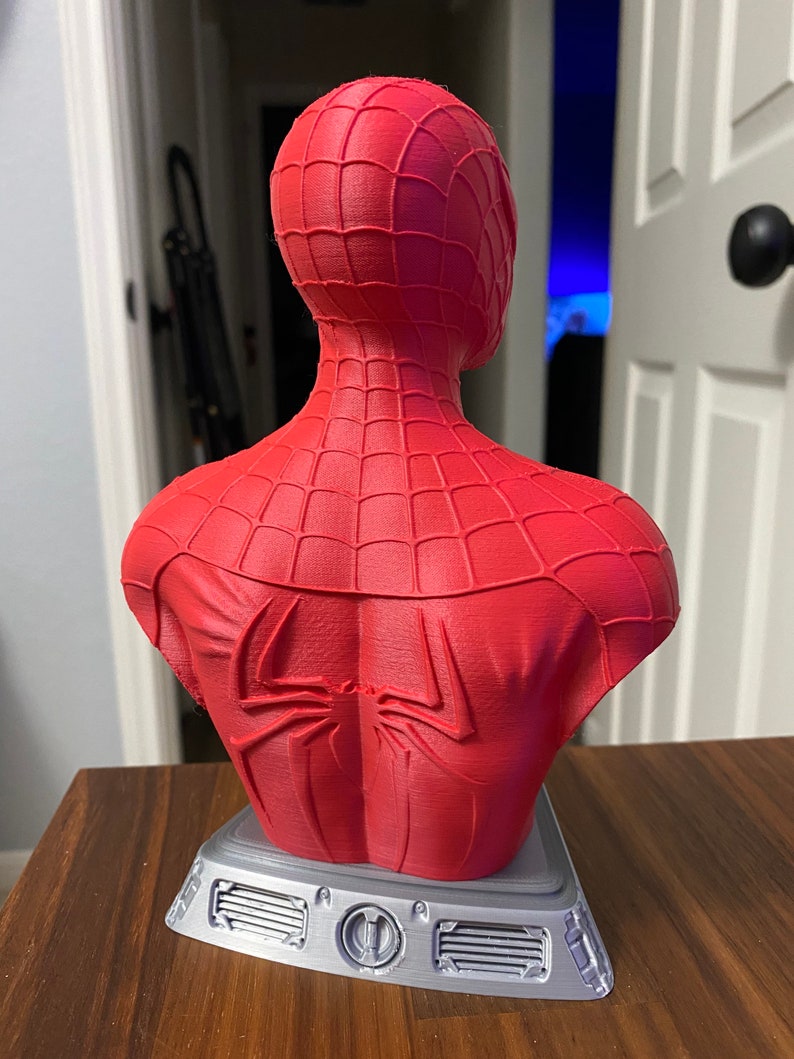 3D Printed Spiderman Bust - Etsy