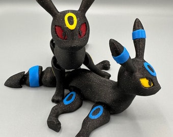 3D Printed Pokemon Articulating Umbreon Figure Pokemon Fidget Toy Desk ...