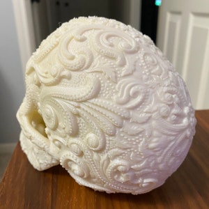 3D Printed Sugar Skull Prop - Etsy
