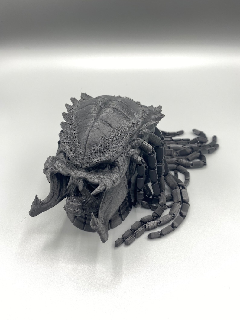 3D Printed Predator Head With Dreadlocks - Etsy