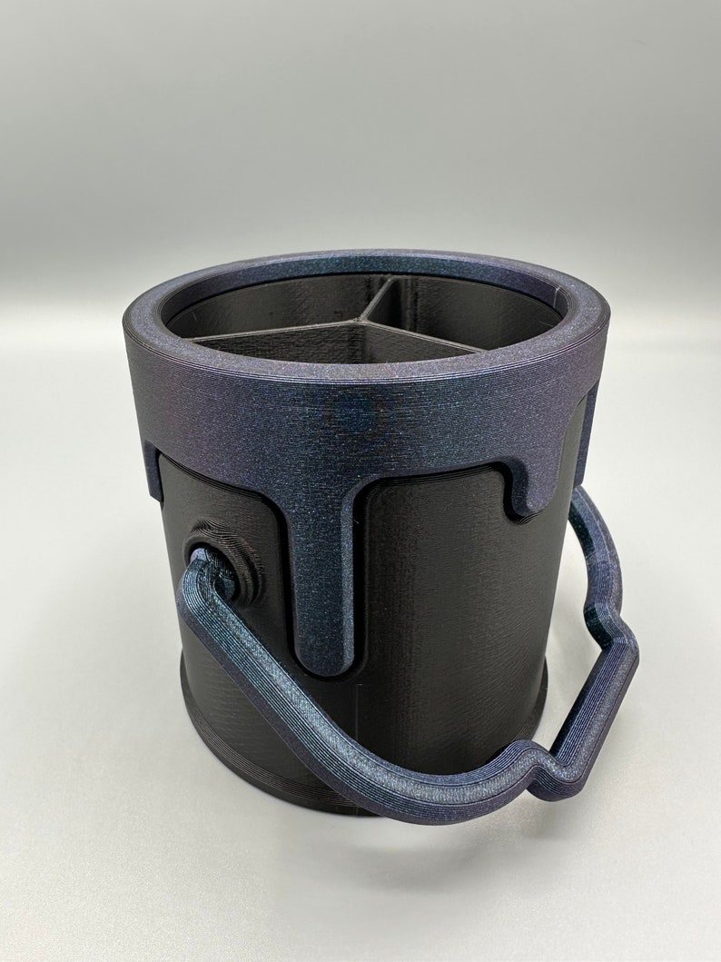 3D Printed Paint Bucket Pen Holder - Etsy