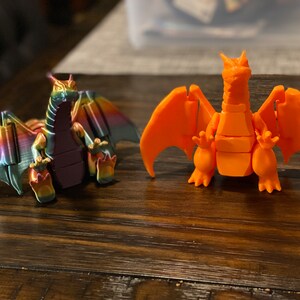 Articulating 3D Printed Charizard Pokemon - Etsy