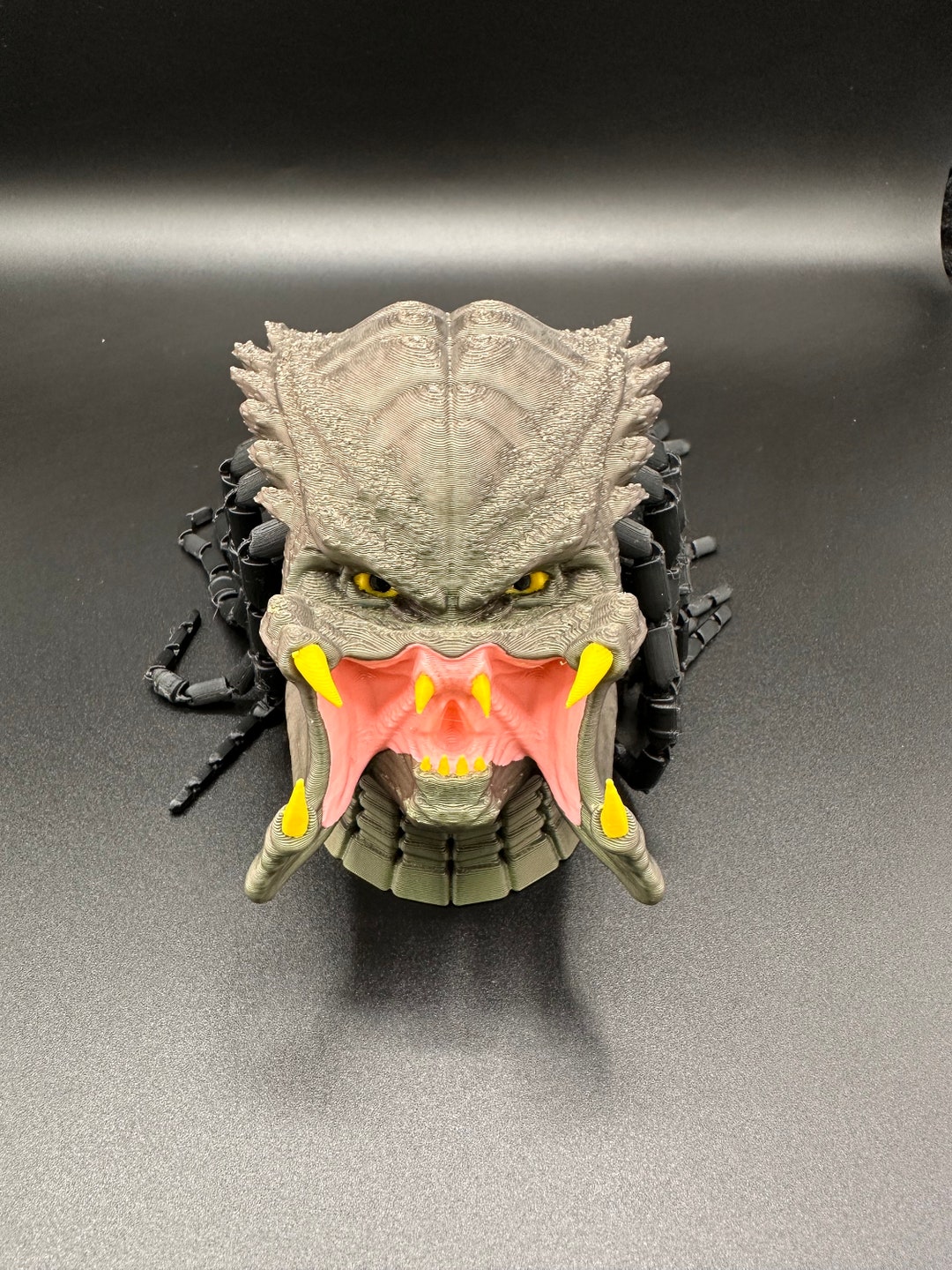 3D Printed Predator Head With Dreadlocks - Etsy