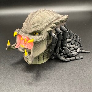 3D Printed Predator Head With Dreadlocks - Etsy
