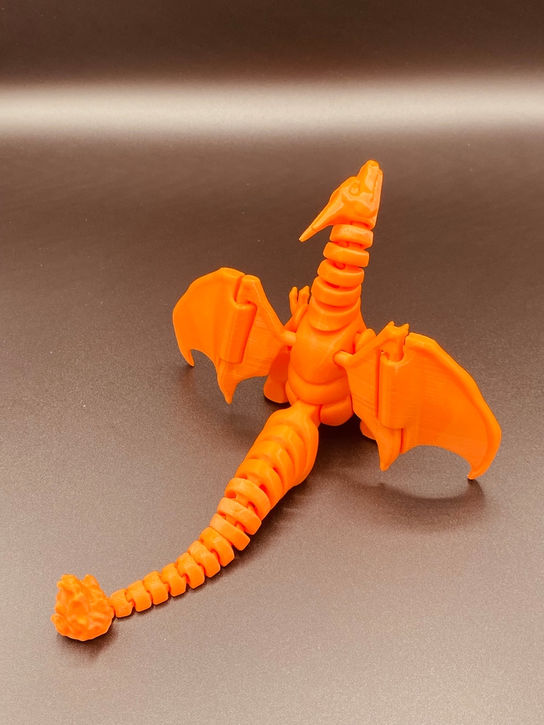 Articulating 3D Printed Charizard Pokemon - Etsy