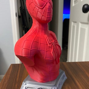 3D Printed Spiderman Bust - Etsy