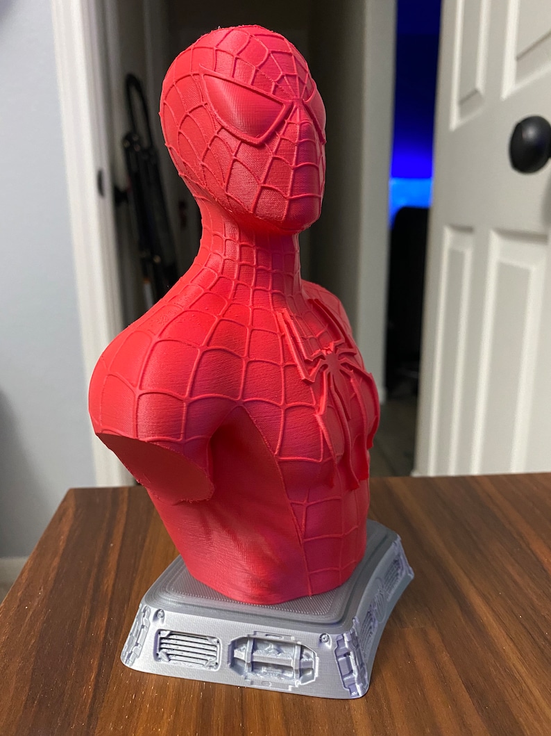 3D Printed Spiderman Bust - Etsy