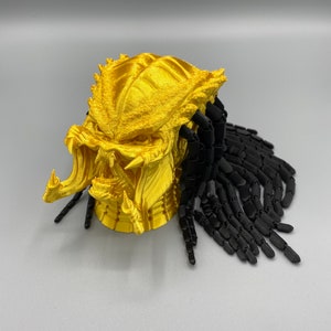 3D Printed Predator Head With Dreadlocks - Etsy
