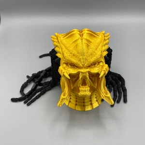 3D Printed Predator Head With Dreadlocks - Etsy