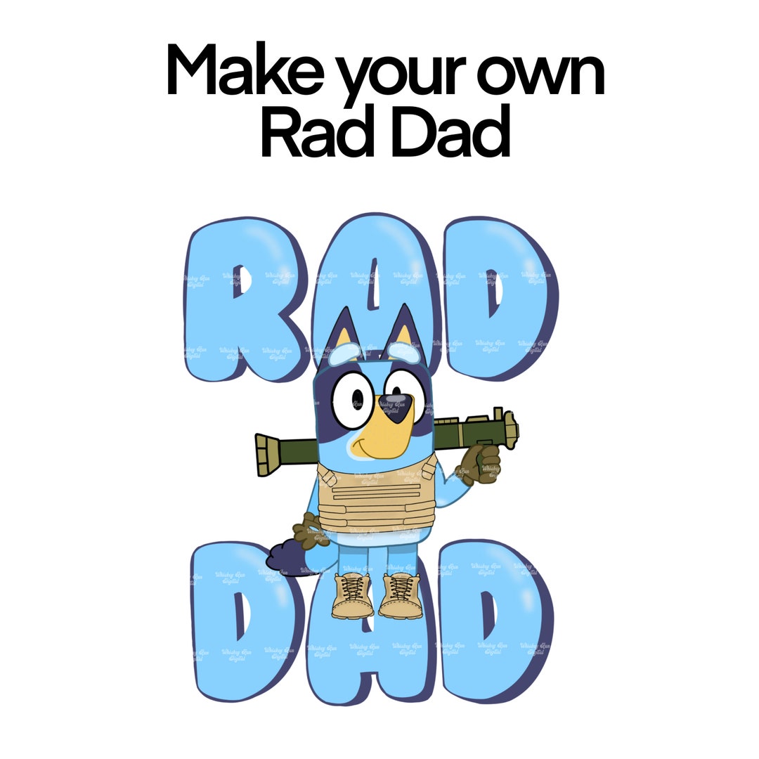 Create Your Own Rad Dad Png Design, Father’s Day Shirt, Png, Make Your ...