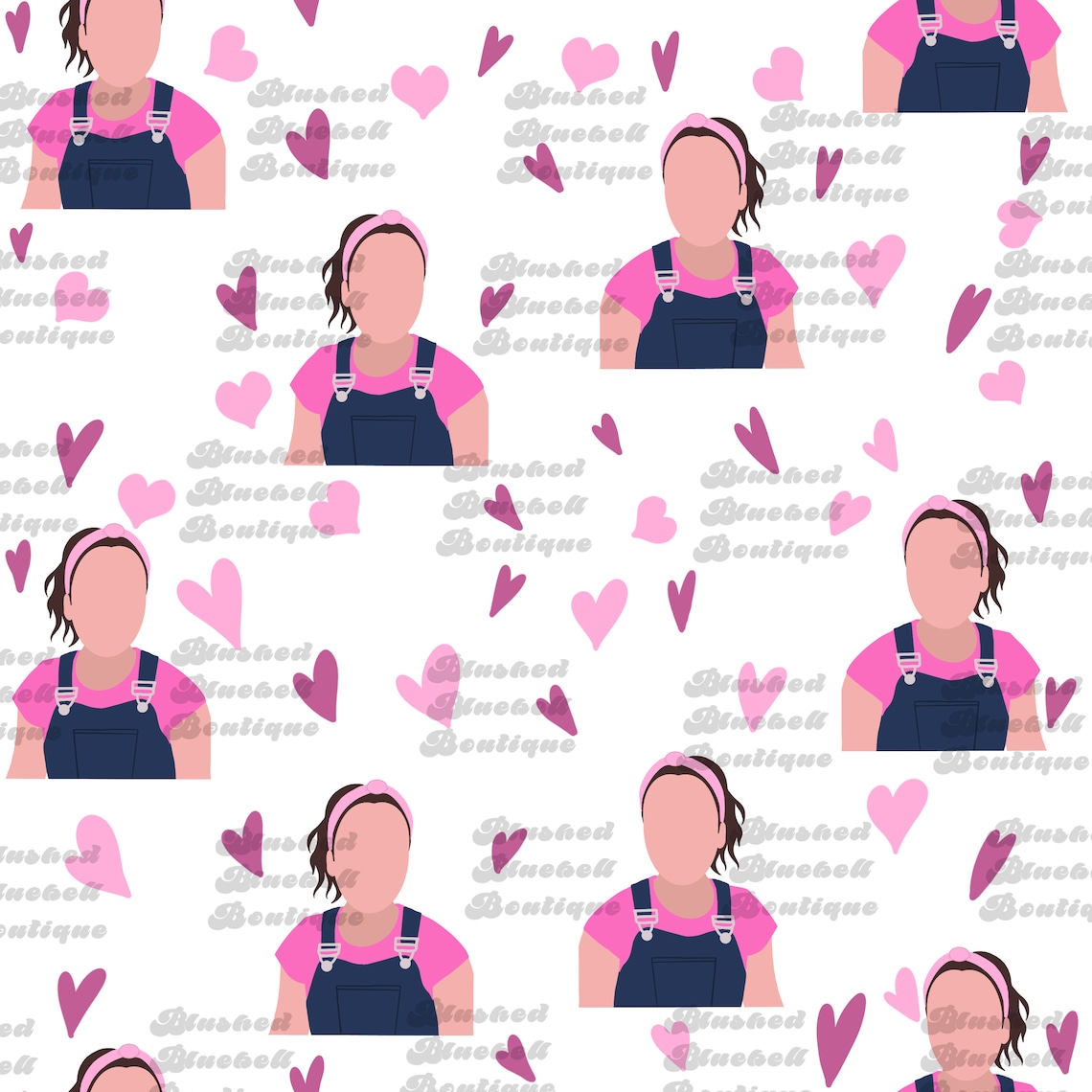 Ms. Rachel Heart Seamless PNG Design, Songs for Littles, Digital ...