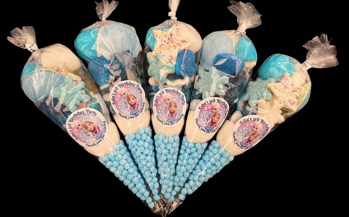 Frozen Snowflakes Party Sweet Cones Large or Small Filled - Etsy UK