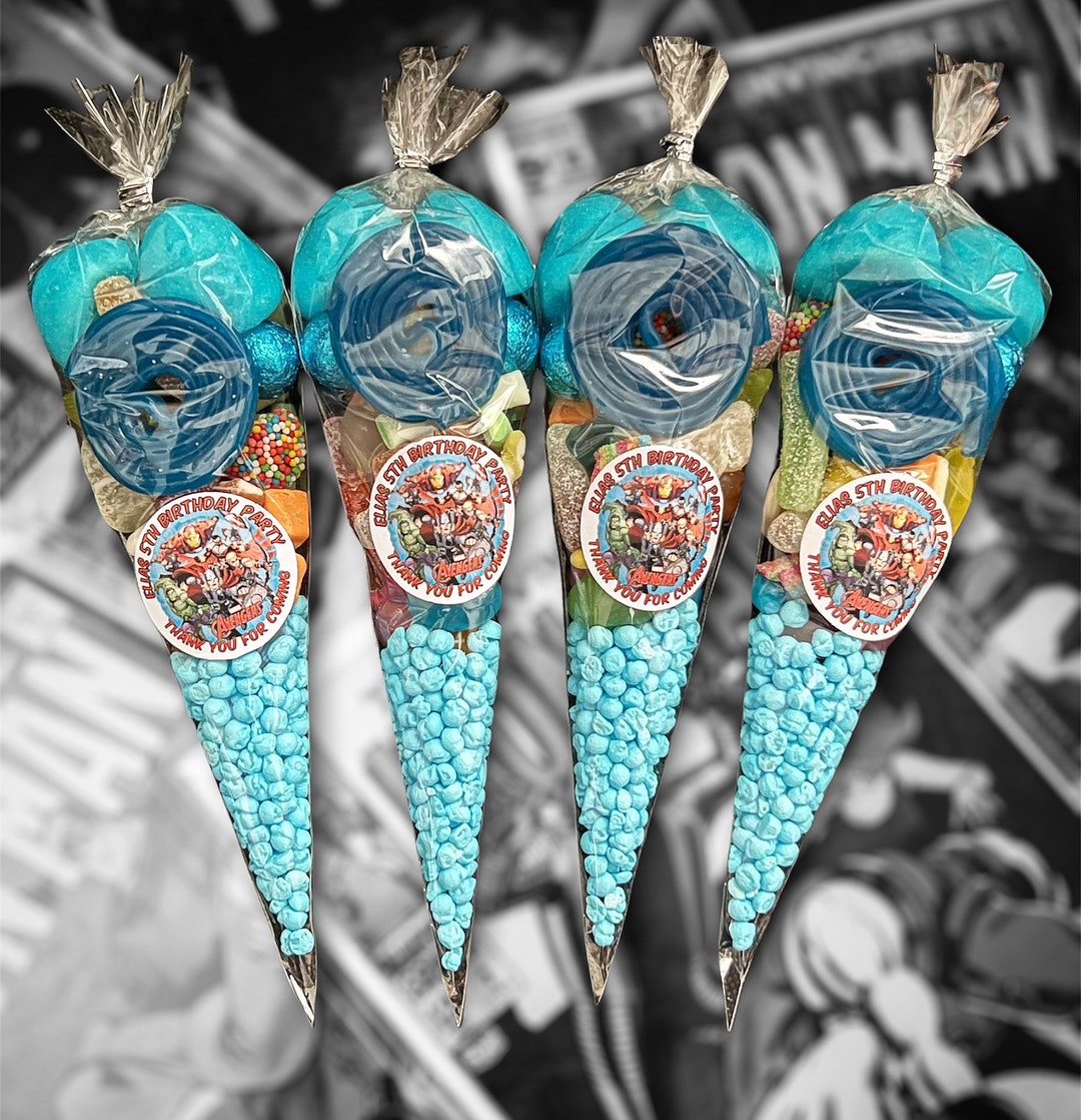 Marvel Comics Avengers Super Hero Party Sweet Cones, Large or Small ...