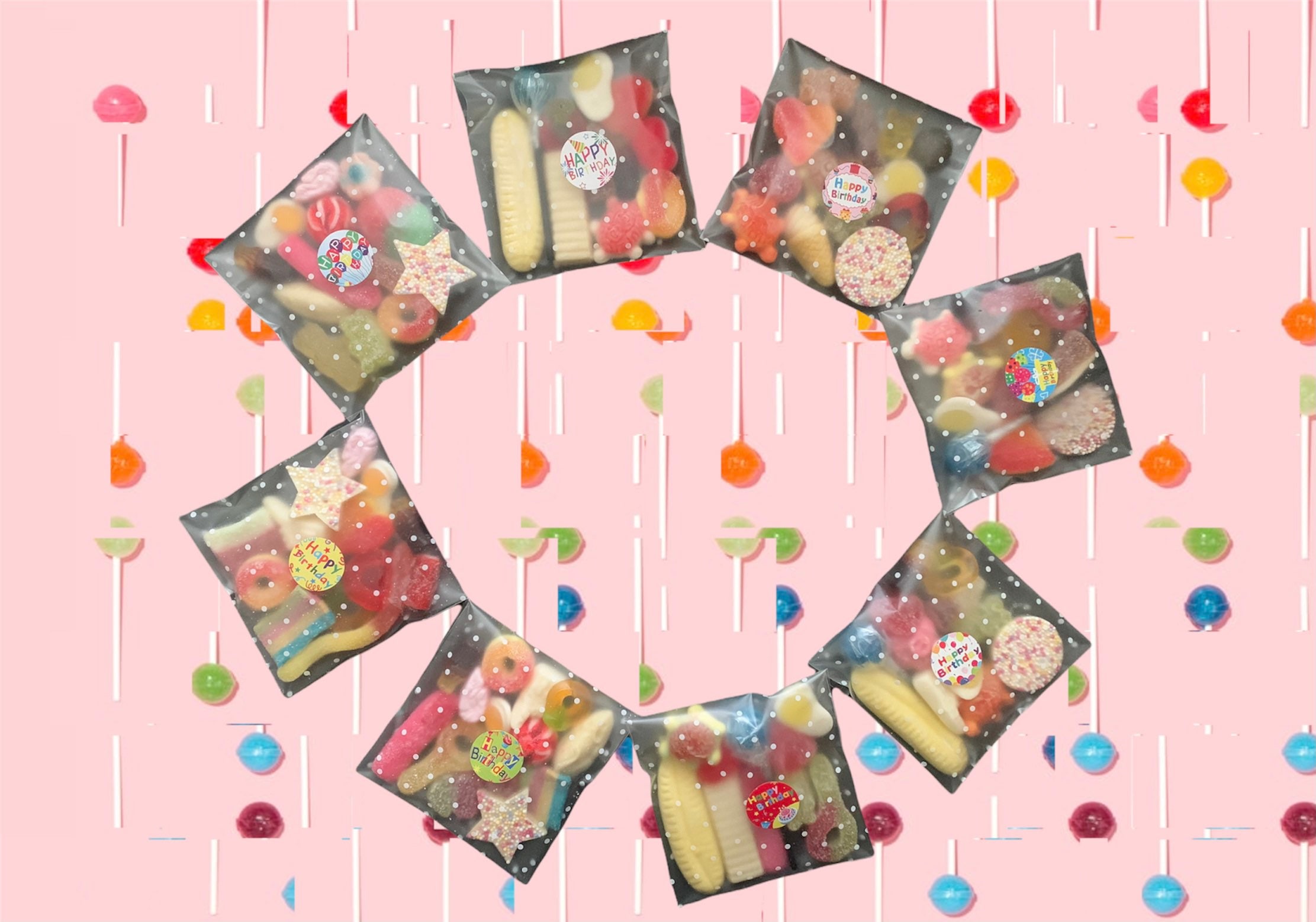 Party Favour Sweet Bags Filled With Gummy Sweets - Etsy UK