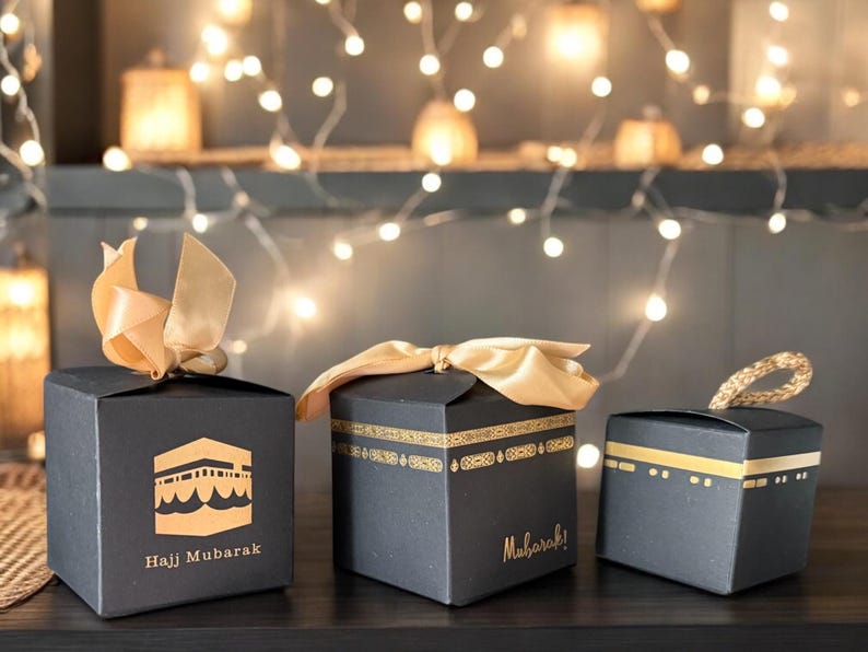 Hajj Mubarak Sweet Boxes - Umrah Gifts - Eid Ramadan Halal Sweets ...