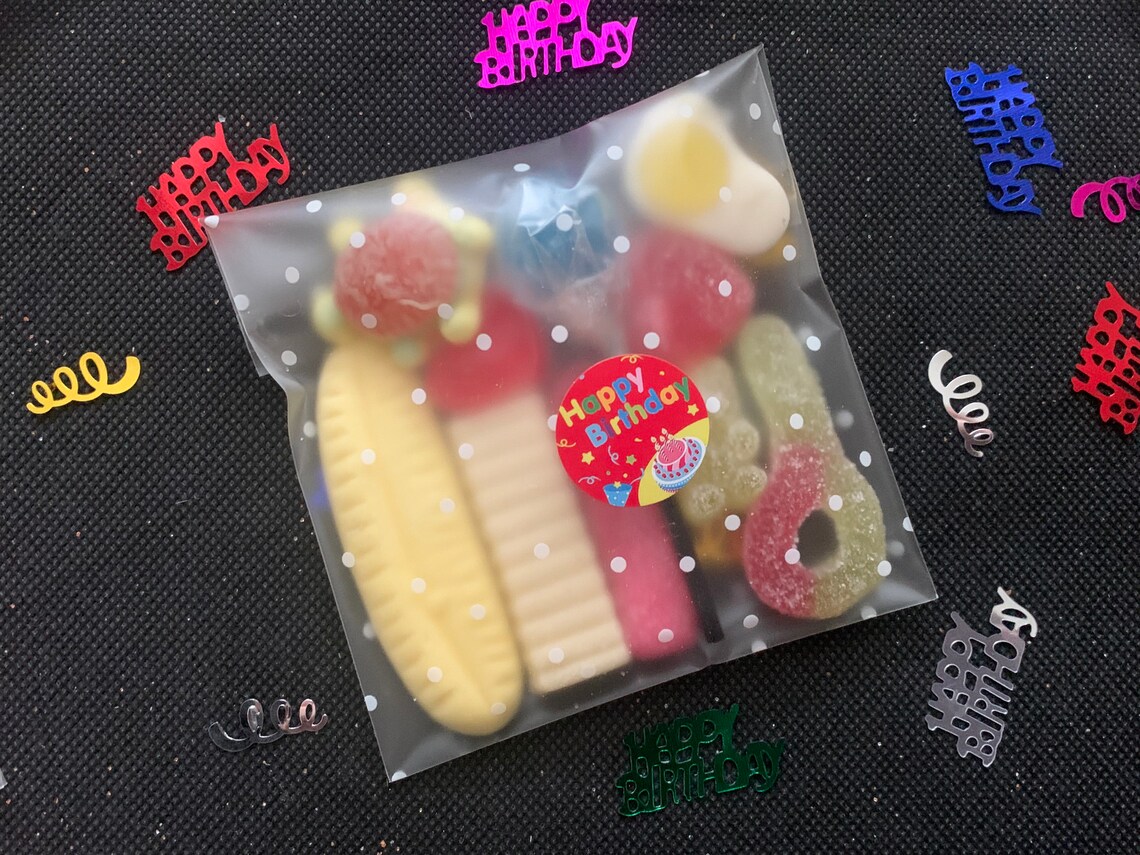 Party Favour Sweet Bags Filled With Gummy Sweets | Etsy UK