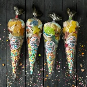 Personalised Dinosaur Party Sweet Cones Dino Party Favours Pre-filled ...