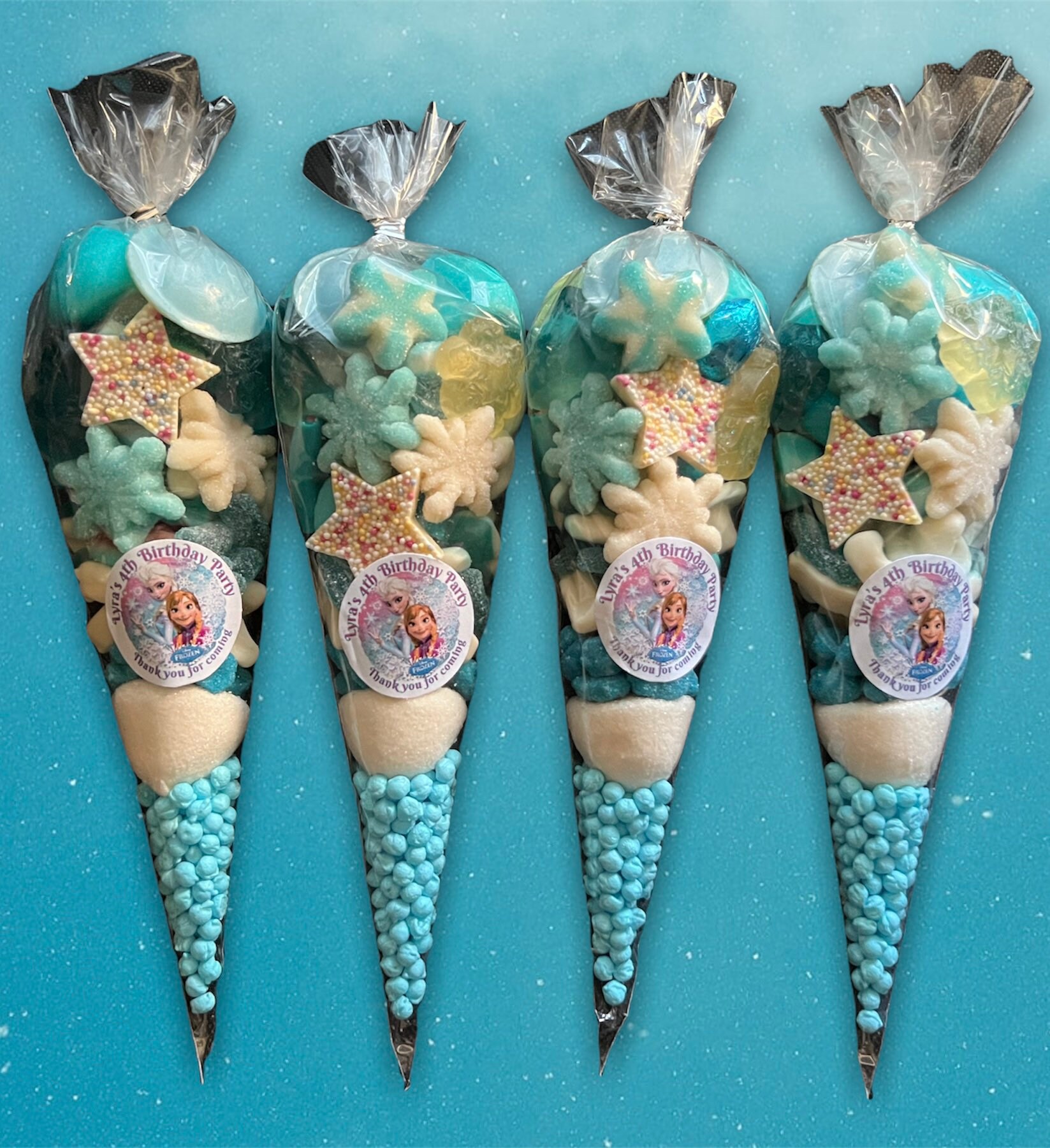 Frozen Snowflakes Party Sweet Cones Large or Small Filled - Etsy UK