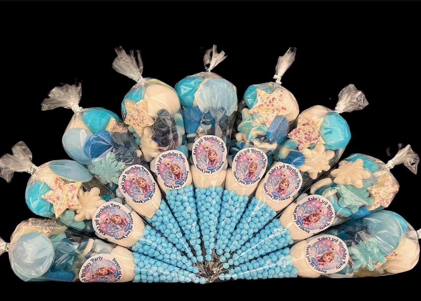 Frozen Snowflakes Party Sweet Cones Large or Small Filled - Etsy UK