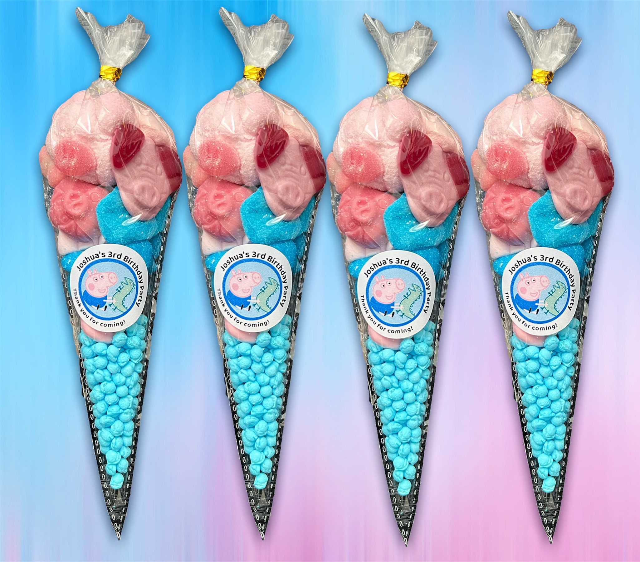 Peppa Pig and George Sweet Cones Party Favours Filled With - Etsy UK
