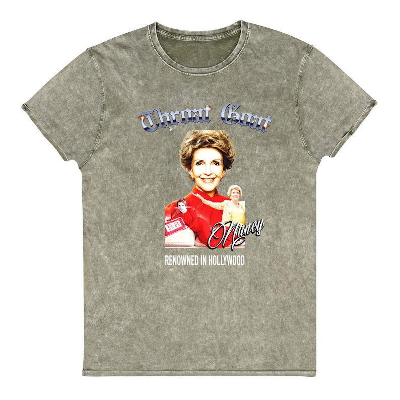 Nancy Reagan Throat Goat / Kim Petras Denim T-shirt - Etsy