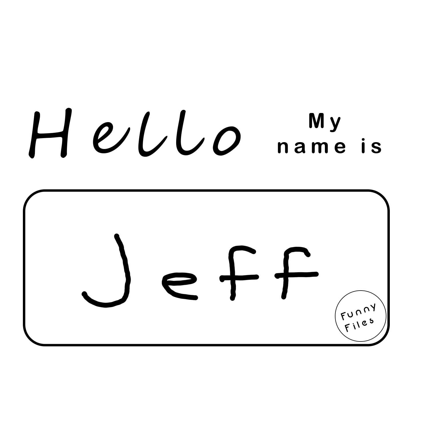 Mi nombre es jeff svg - Etsy España