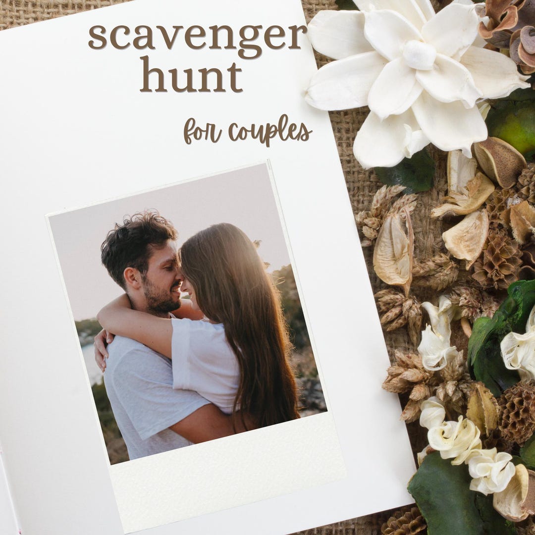 Romantic Indoor Scavenger Hunt for Couples, Date Night on a Budget (PDF ...