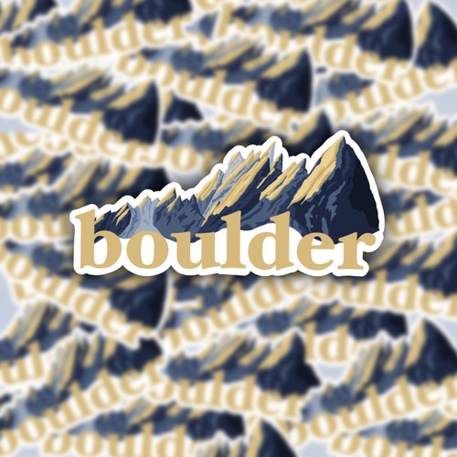 The Boulder Flatirons Decal Sticker - Etsy