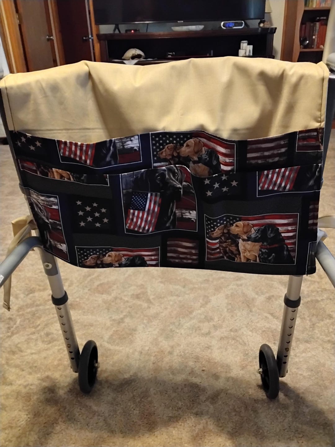 Walker Bag: Dog ,american Flag Print, Mobility Aid Accessory. #A32 - Etsy