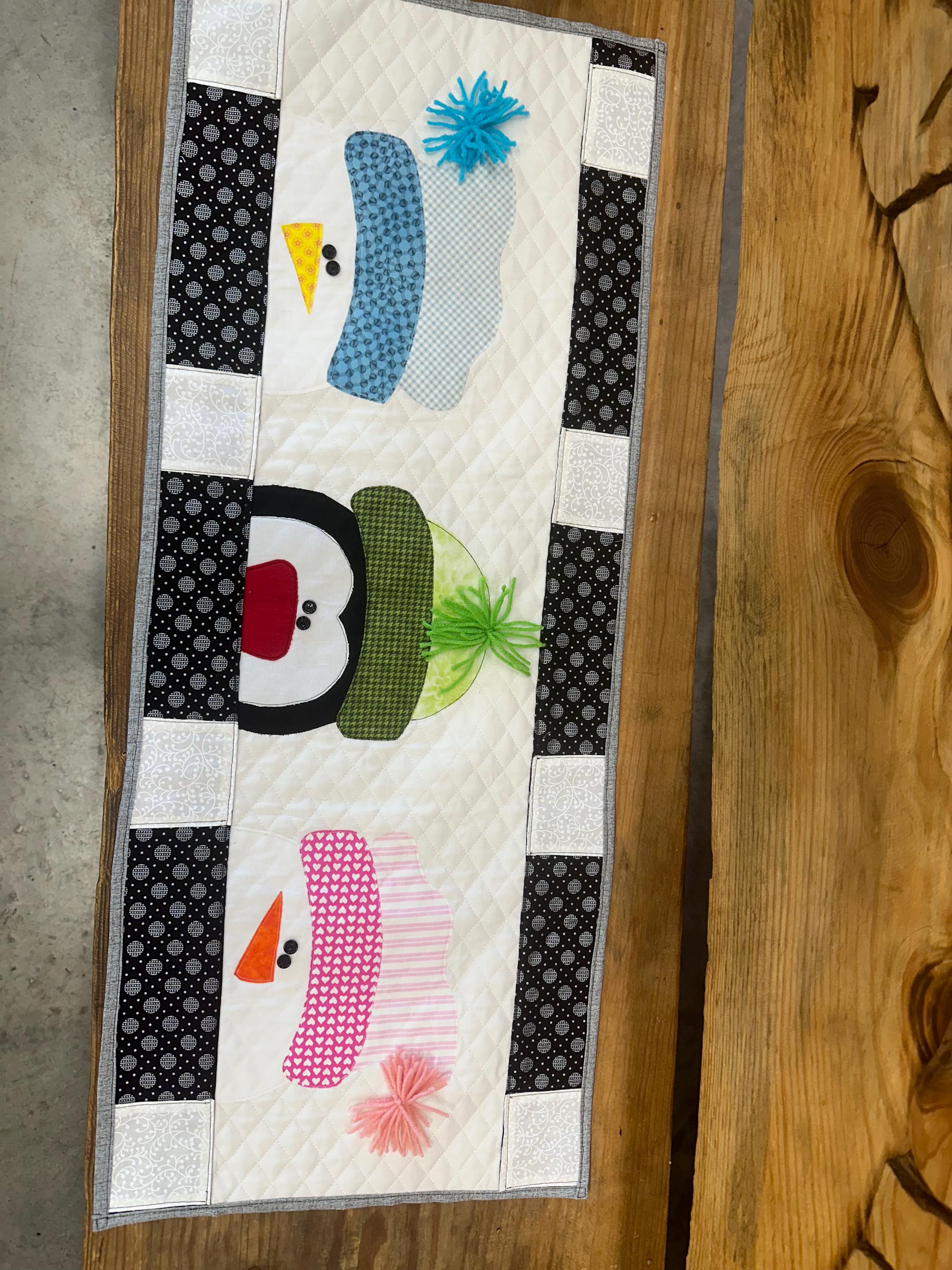 Snowman Table Runner - Etsy