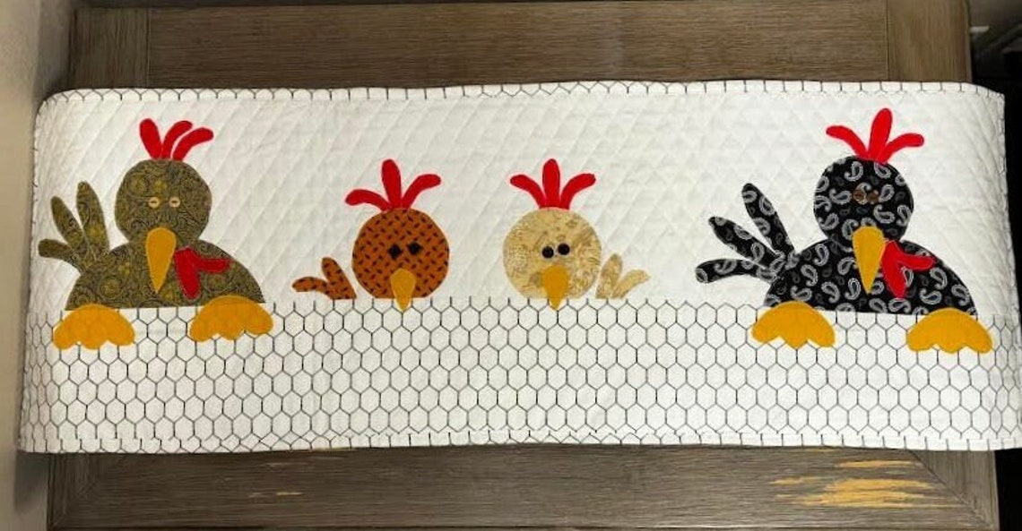 Chicken Table Runner - Etsy